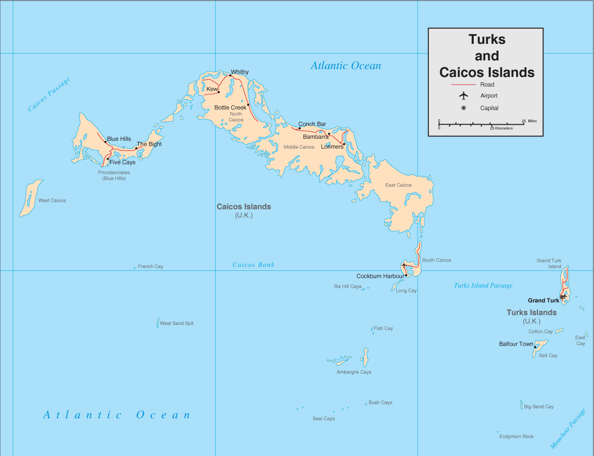 Turks and Caicos Map - Map of Turks and Caicos Turks and Caicos Map - Map of Turks and Caicos